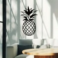 SLYNSHome Pineapple Metal Wall Decor Black Metal Pineapple Sign Wall ...