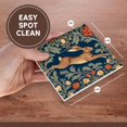 3drose, Hare Rabbit William Morris Style Woodland Botanical Floral ...