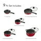 Tramontina 9-Piece Non-stick Cookware Set, Red - Walmart.com
