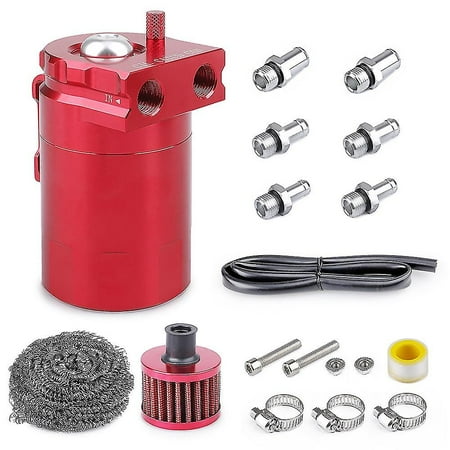 300ml Oil Catch Can Oil Reservoir Fuel Catch Tank Kit Universal Car ...