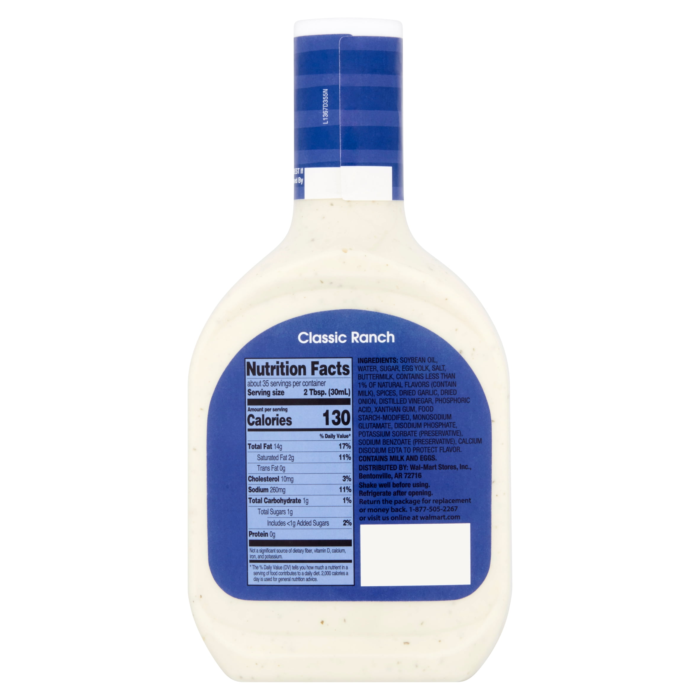 Great Value Classic Ranch Dressing Nutrition Facts | Besto Blog