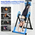 Pooboo Heavy-Duty Inversion Table Back Machine Indoor Folding Stretcher ...