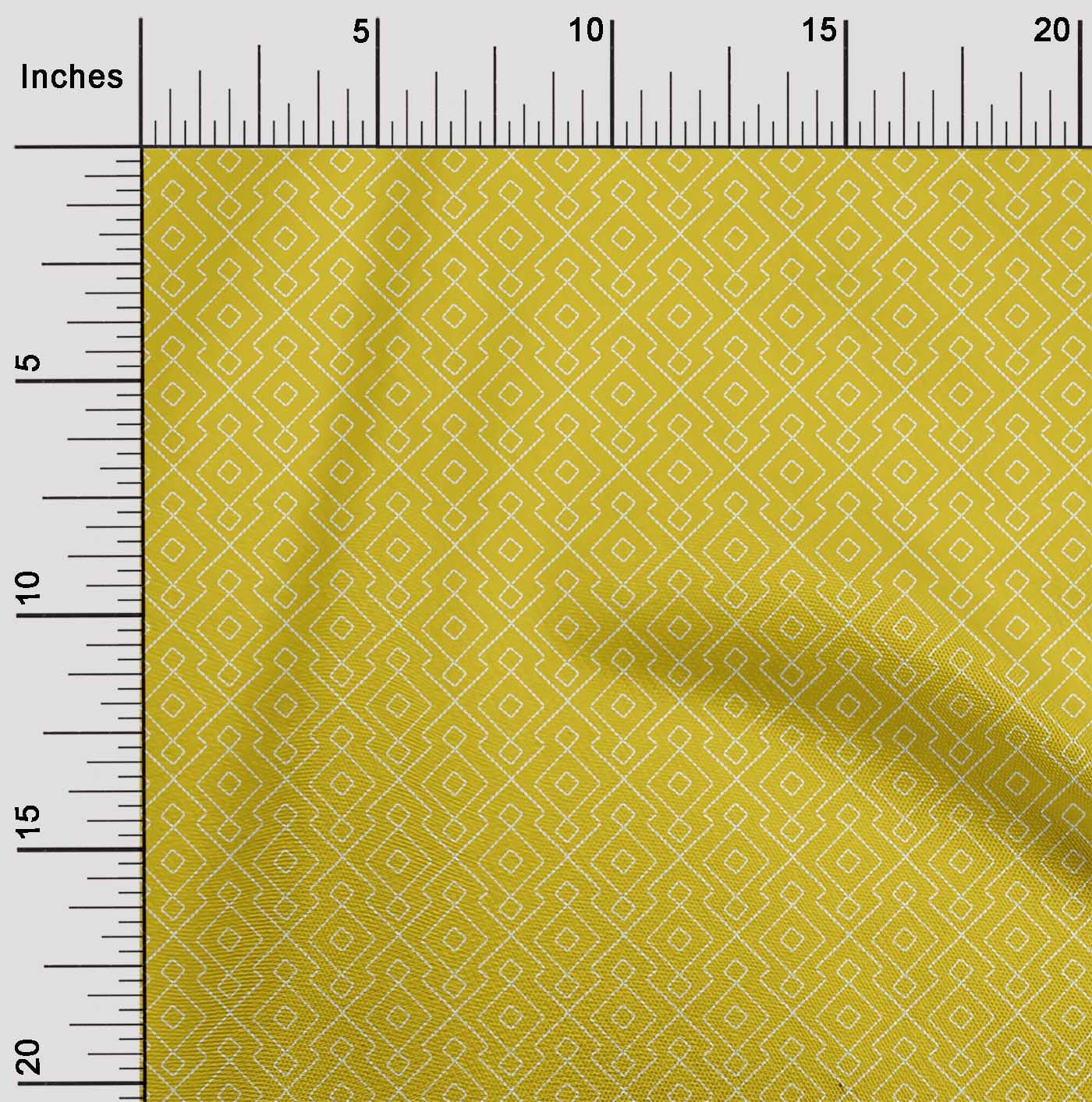 oneOone Organic Cotton Poplin Twill Fabric Shapes Geometric Sashiko ...
