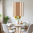 Brown Stripe Canvas Wall Art for Living Room, Modern Geometric Classic ...