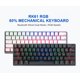 61 Keys bluetooth Wired Dual Mode 60% RGB Mechanical Gaming Keyboard ...