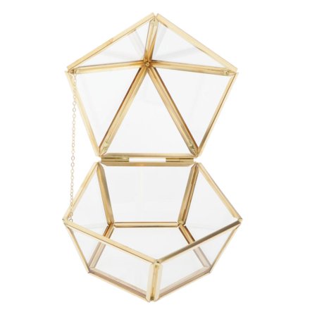 Glass Jewelry Boxes Display Case Pentagon Container | Walmart Canada