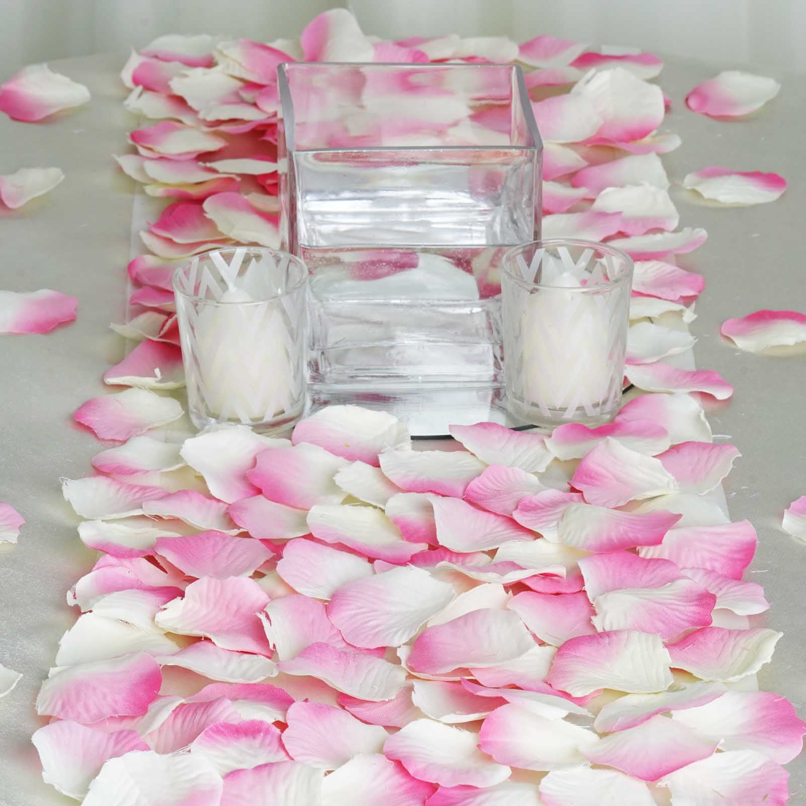 Rose Petal Centerpieces