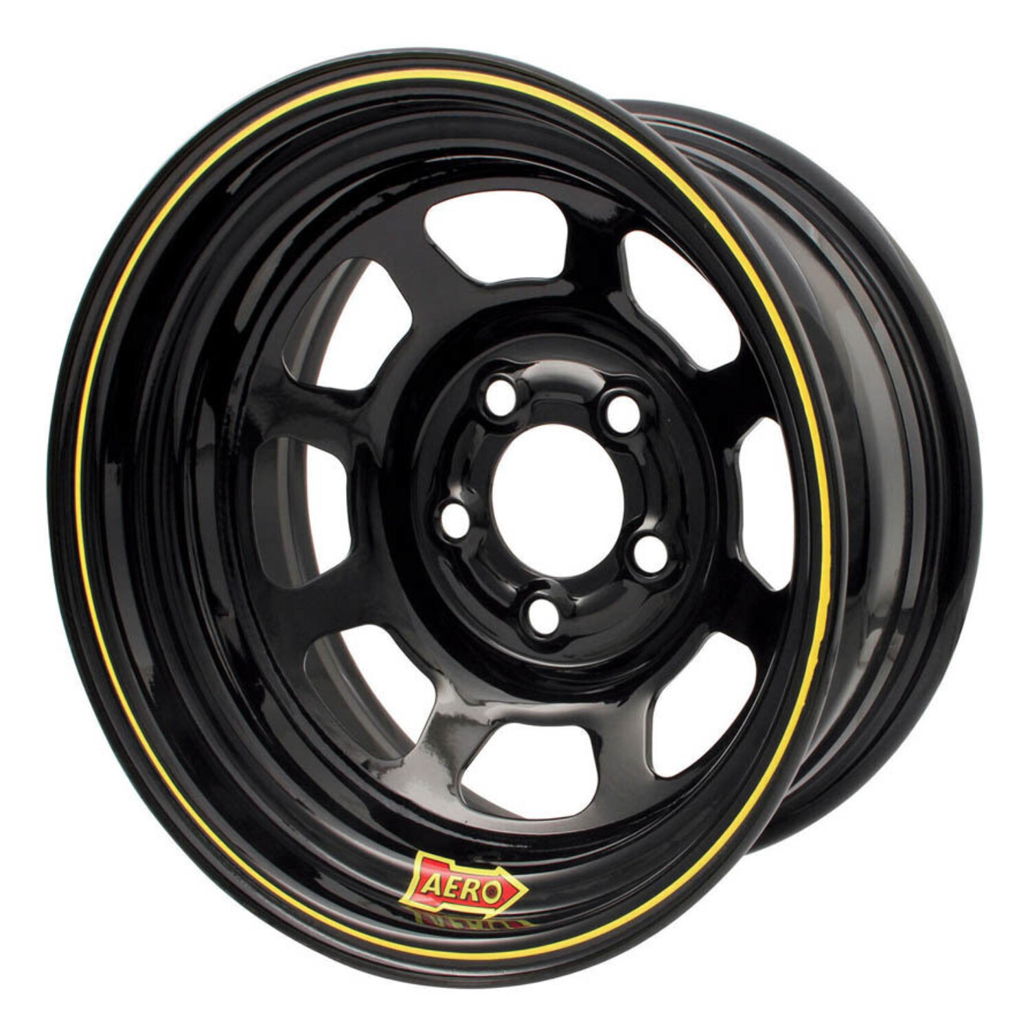 Aero Race Wheels 15X12 4In 4.75 Black 50-124740 - Walmart.com