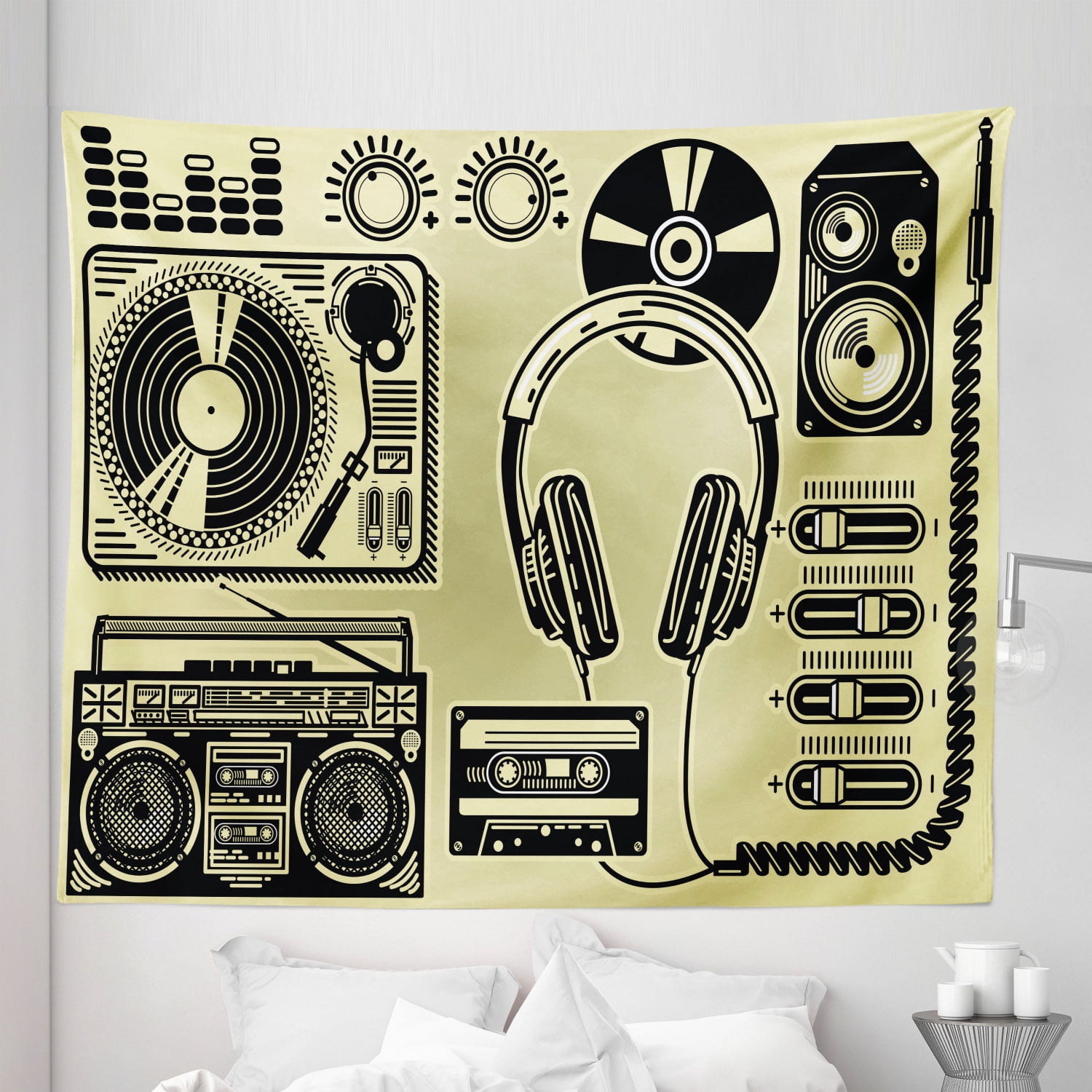 Hip Hop Tapestry, Electronic Music Devices as Turntable Headphones ...