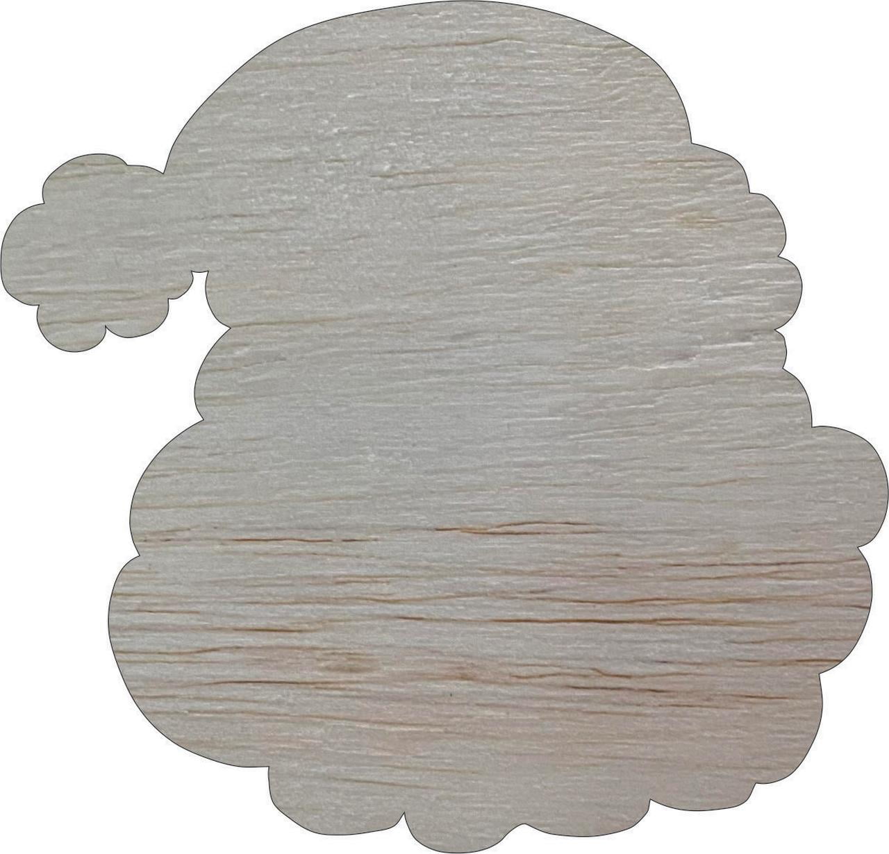 Unfinished Santa Head Craft Shape, 12'' DIY Cutout - Walmart.com