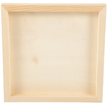 Make Market 5x5 Unfinished Wooden Shadow Box Picture Frame - 24 Pack ...