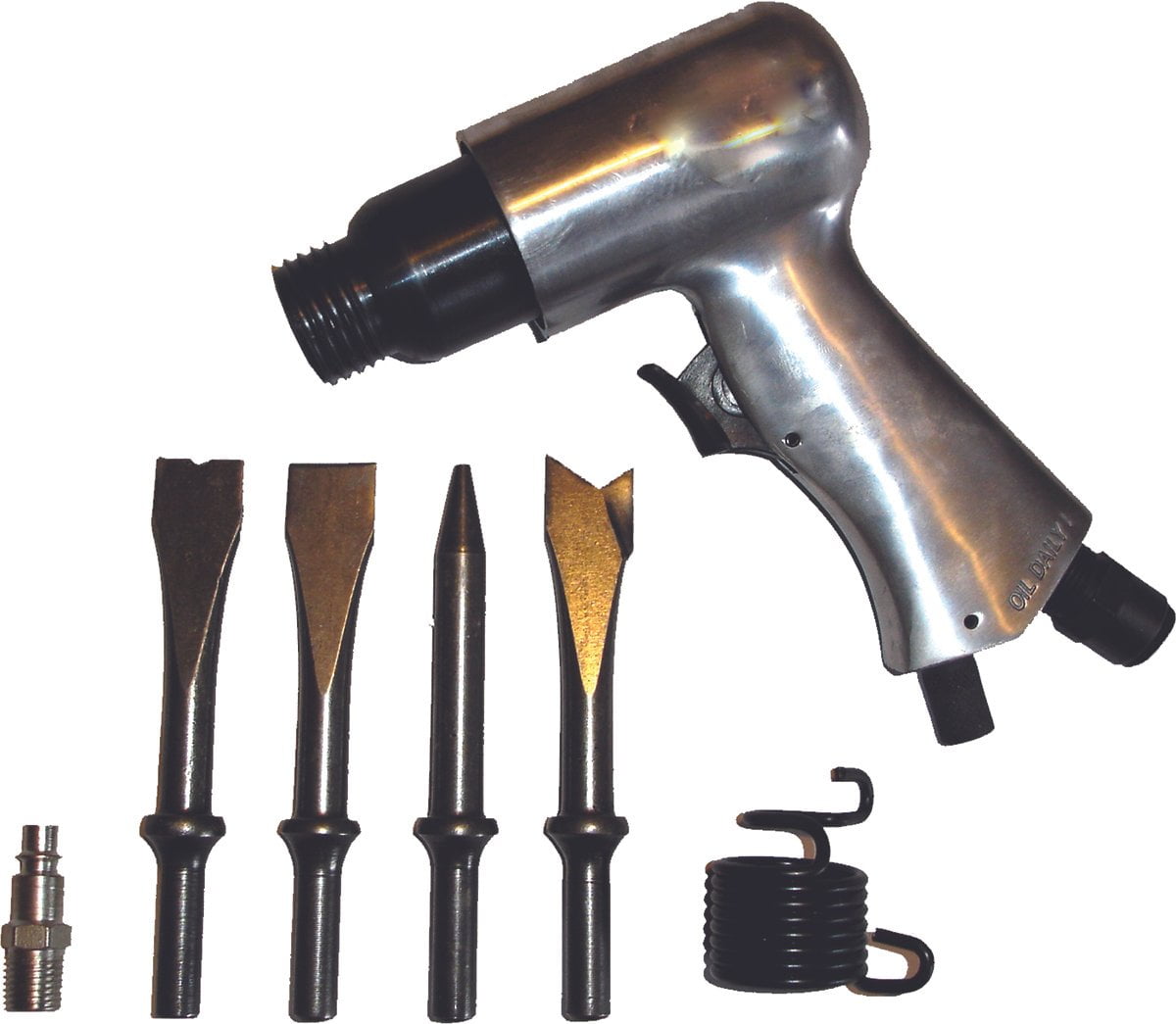 AIR HAMMER SET With 4-CHISELS, SPRING & AIR ADAPTOR - Walmart.com
