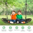 Costway Metal Frame Saucer Tree Swing Surf for Kids & Adults ...