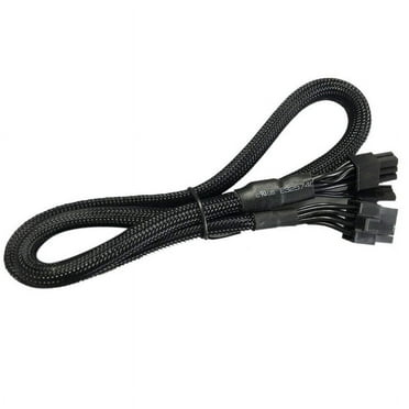 Silverstone PP07-EPS8W Sleeved Extension Power Supply Cable, 1 x 8pin ...