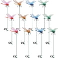 3D Dragonfly Clips 12 Pack Outdoor Yard Garden Stakes and Hat Decor ...