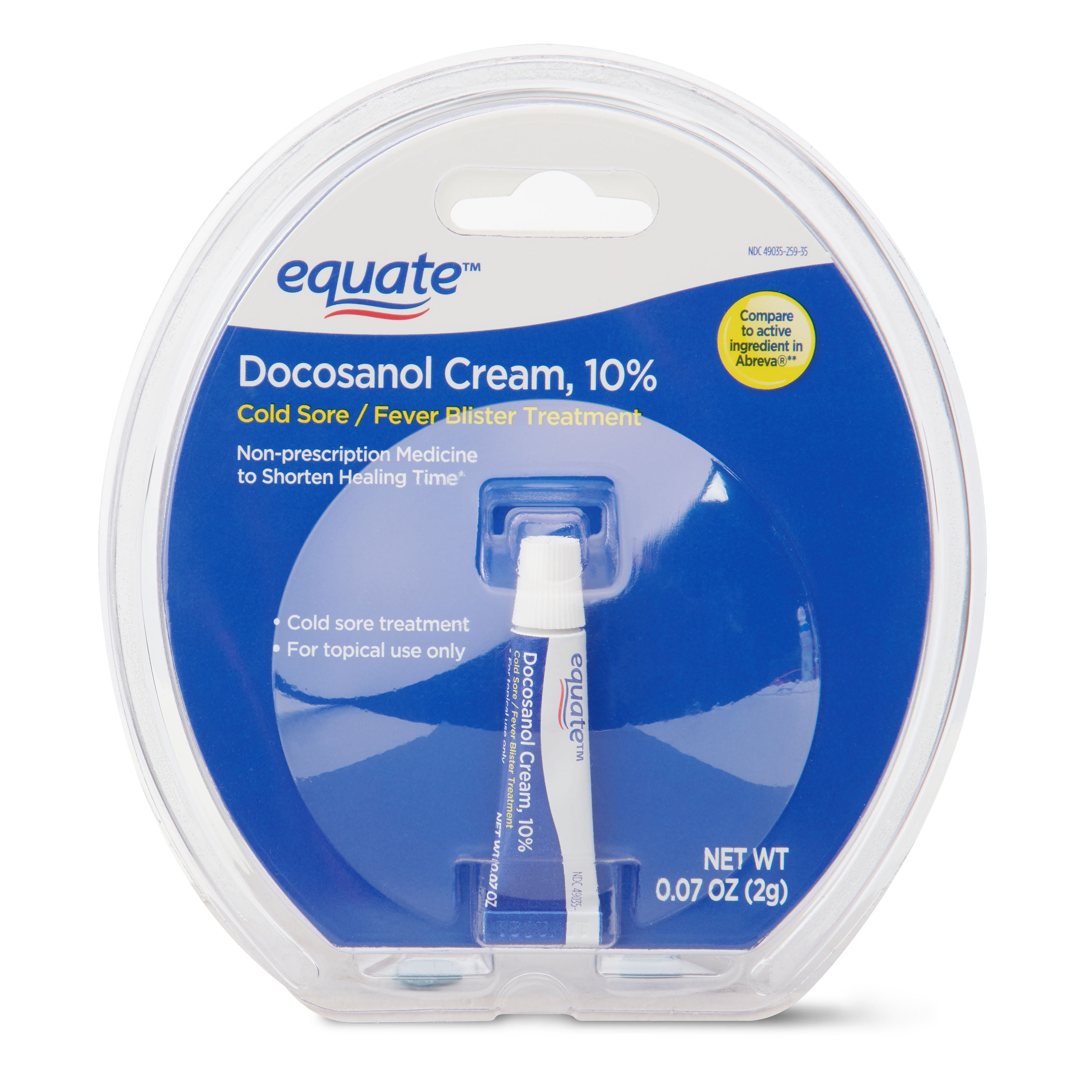 Equate Docosanol 10% Cream, 0.07oz - Walmart.com - Walmart.com