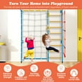 Infans 7-in-1 Indoor Playground: Kids Home Climbing Gym with Swedish ...