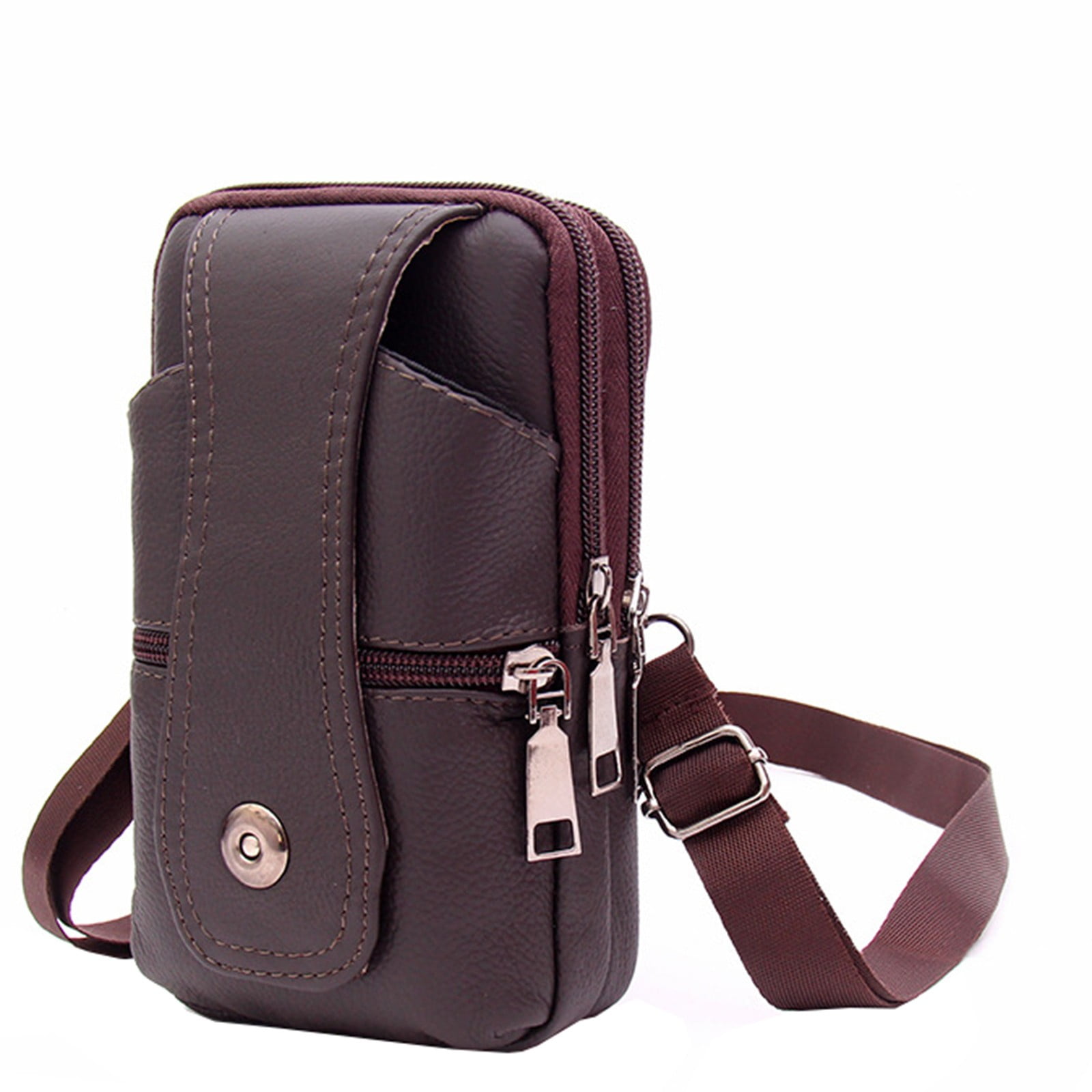 SEMIMAY Leather Phone Bag Men Belt Bag Multifunctional Mobile Phone ...