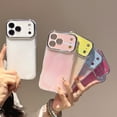 Solid Color Laser Camera Protect Phone Case for iPhone (White,iPhone 17 ...