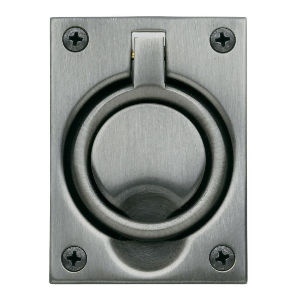 Baldwin 0395151 Flush Ring Pull, Antique Nickel - Walmart.com