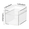 12pcs Clear Plastic Storage Boxes - Transparent Organizer, Multi-use ...