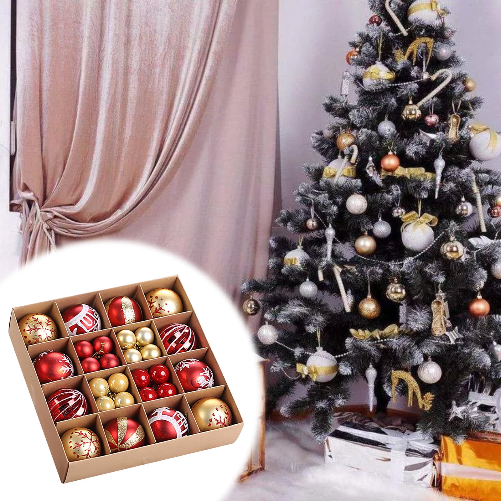Click here for Qipopiq Ornaments Ball Christmas Of 44 Christmas T... prices