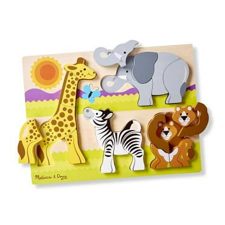 Melissa & Doug Safari Wooden Chunky Jigsaw Puzzle (20 pcs) - Walmart.com