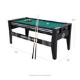 Triumph 72" 4 in 1 Multi-Game Swivel Table with Air-Powered Hockey ...