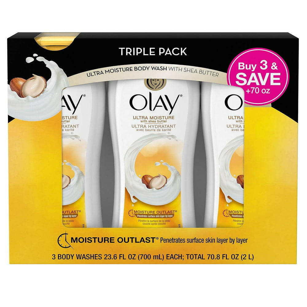 Olay Ultra Moisture Body Wash 236 Fl Oz 3 Pk