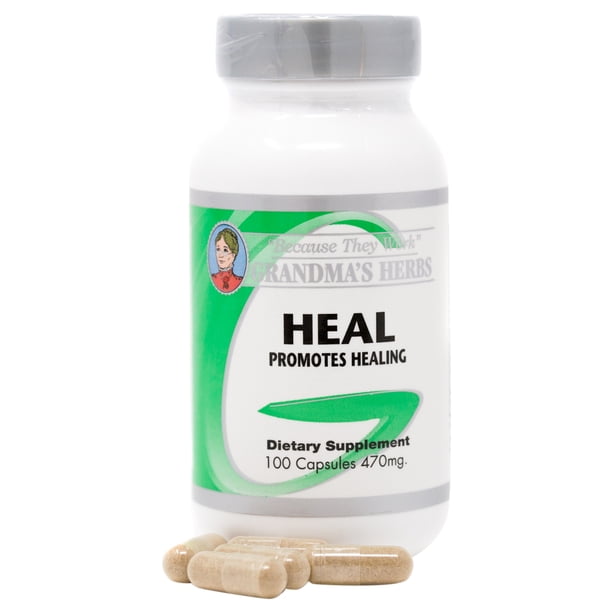 Cápsulas curativas Grandmas Herbs Grandmas Herbs Heal Capsules Dietary Supplement Unisex ...