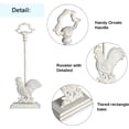 Heavy Duty Cast Iron Rooster Door Stopper, 20 Inch Tall Door Stop with ...