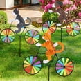 Gustave Cat Dog Bicycle Wind Spinners Garden Windmills Animal Bike ...