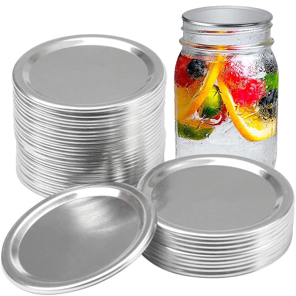 24 Counts Canning Lids Regular Mouth-100% Leakproof Airtight Sealing ...