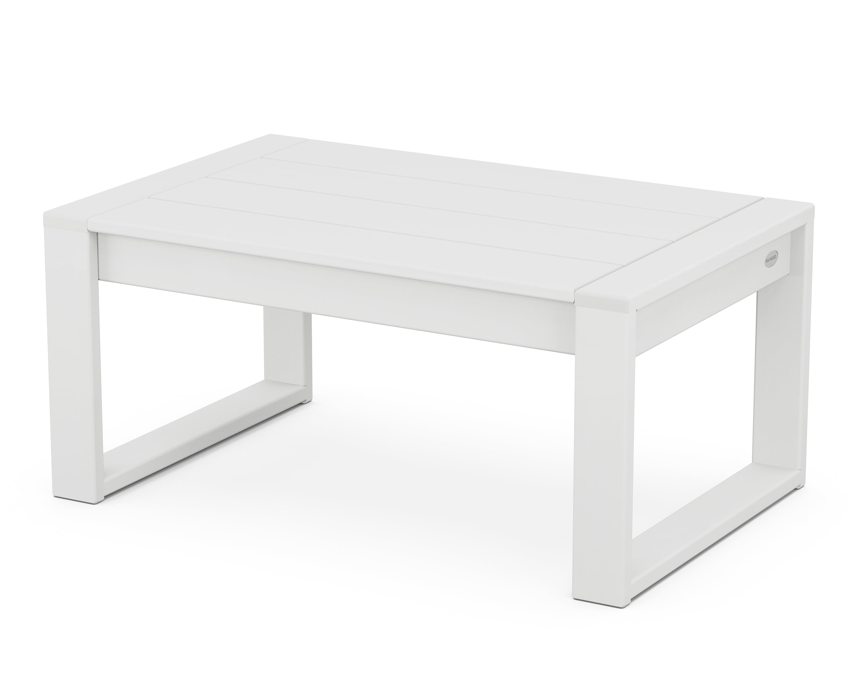 POLYWOOD EDGE Coffee Table in White - Walmart.com
