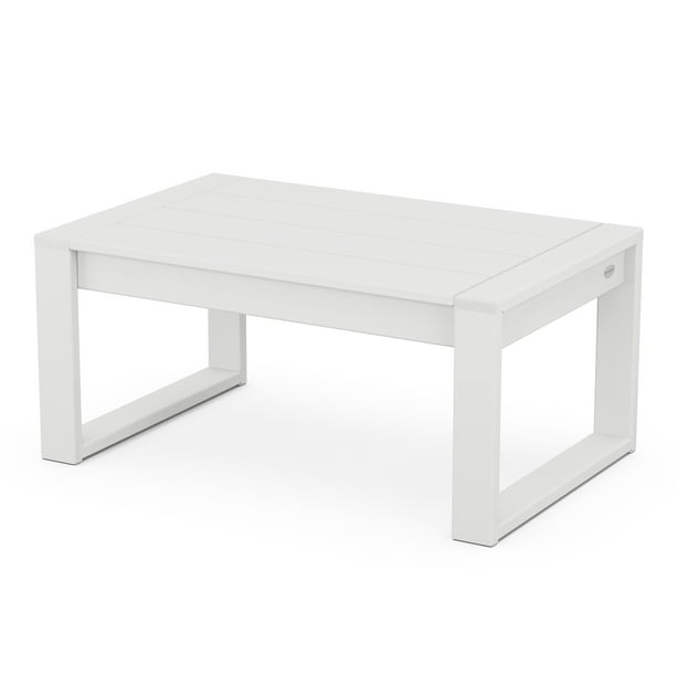 POLYWOOD EDGE Coffee Table in White - Walmart.com