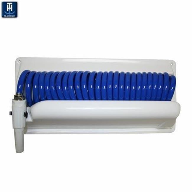 T H Marine Supplies Wdhh 25b C Dp 25 Ft Washdown Hose Holder With Chrome Brass Ends And Straight