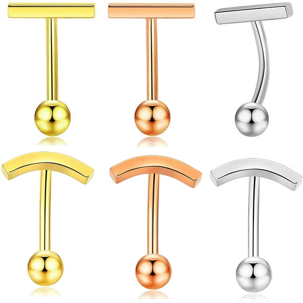 KSCD 316L Surgical Steel Belly Button Rings Barbell Navel Rings Belly ...