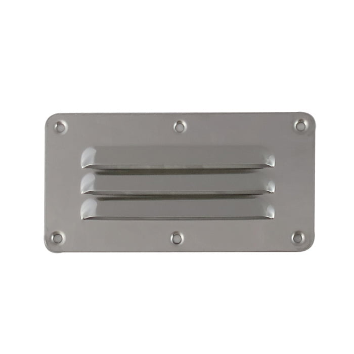 White Water 7721S Marine Boat Stainless Stamped Louvered Vent, 5" x 2-1 ...