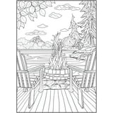 Cra-Z-Art Timeless Creations Adult Coloring Book, Nature's Escape, 64 ...