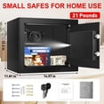 1.8 Cuft Small Fireproof Safe for Use, Safe Box Fireproof with ...