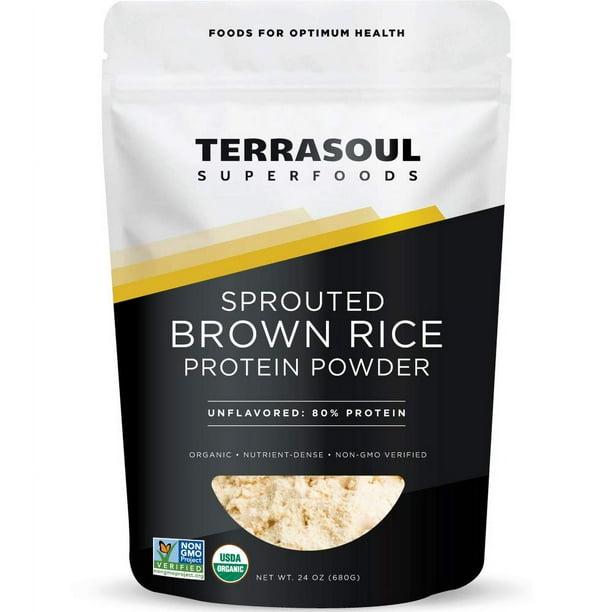 Terrasoul Superfoods Organic Sprouted Brown Rice Protein Powder, 1.5 ...