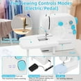 "Portable Stitch Mini Sewing Machine for Beginners, 2 Speed, Multi ...