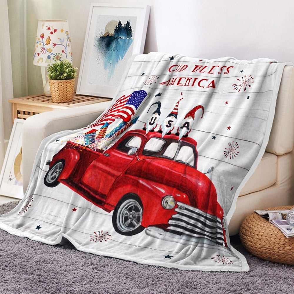 American Flag Throw Blanket, Fourth of July Independence Day Throw ...