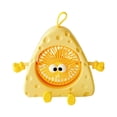 CHENjy Desk Fan Cute Cheese Shape USB Rechargeable Portable Small Quiet ...