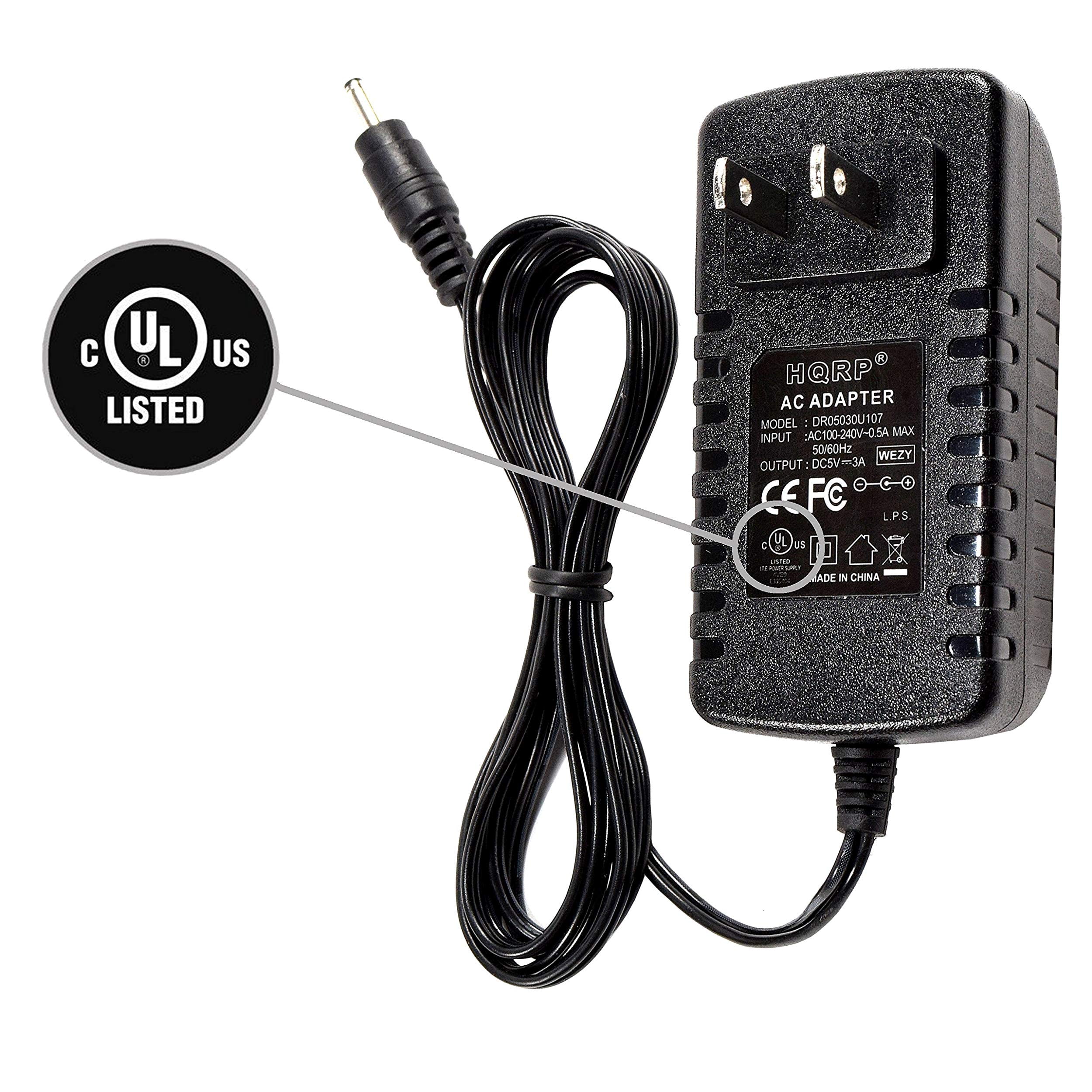 HQRP 5V AC Adapter 3.5mm x 1.35mm Plug for USB HUB and 2.5-inch HDD ...