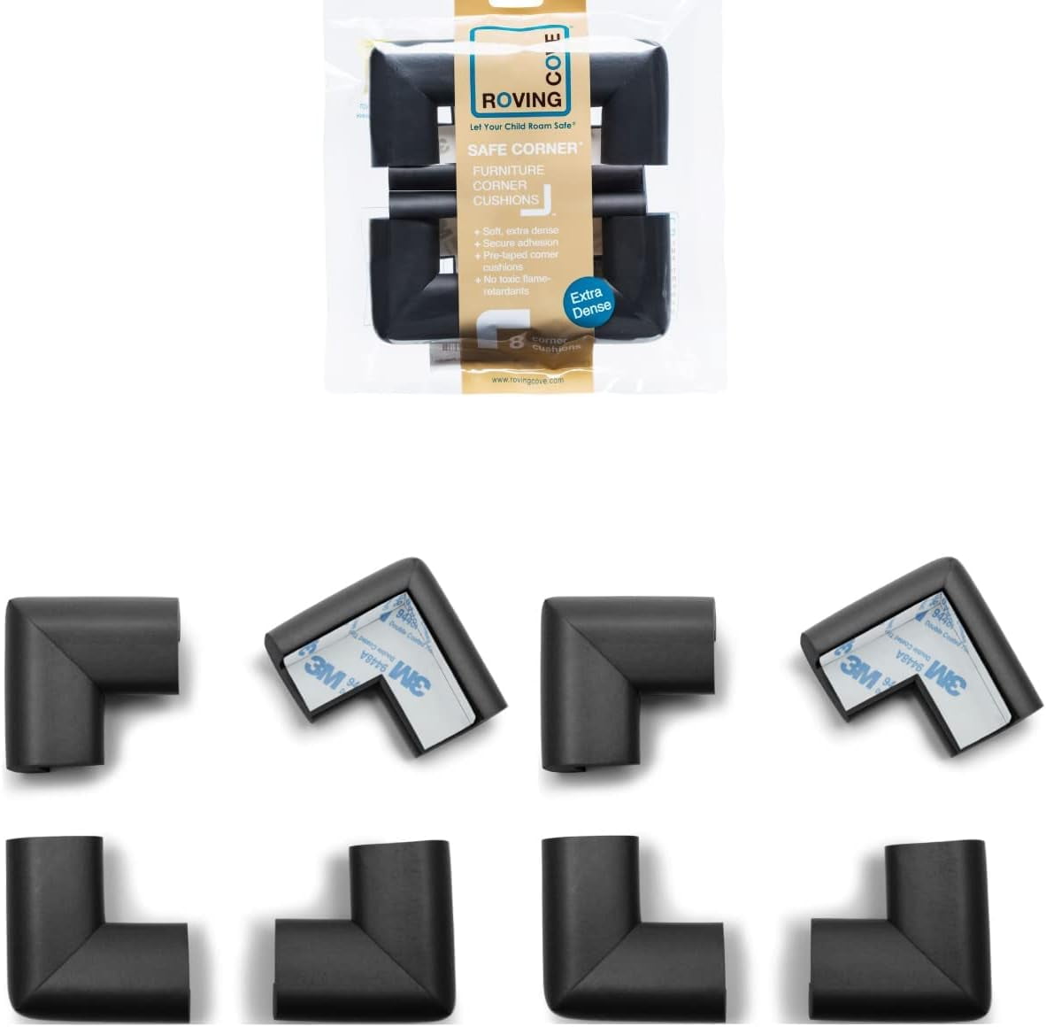 Corner Protector for Baby (8 Large Corners) - RovingCove Hefty-Fit ...