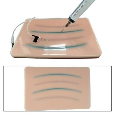 Silicone Skin Practice 4 Veins Imbedded Venipuncture IV Training Pad ...