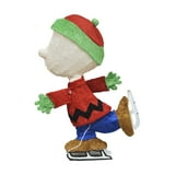 Peanuts 32INCH 3D Lighted LED Outdoor Lawn Decorations: Skating Charlie ...