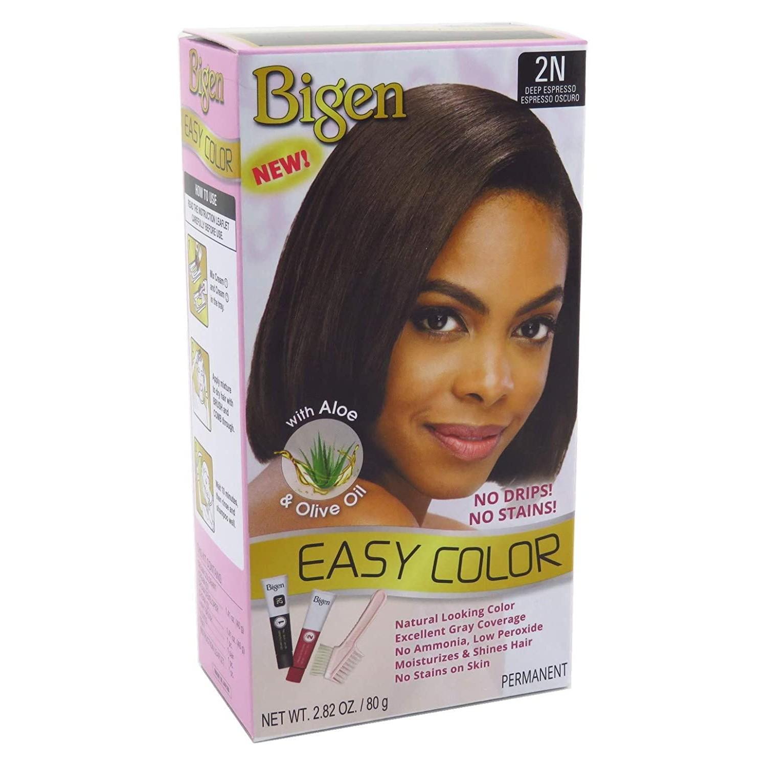Bigen Permanent Easy Color for Women Natural Shades, 2N Deep Espresso ...