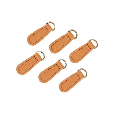 6x Zipper Pull Tab Fixer Zipper Tags Leather Zipper Pull Tags Leather ...